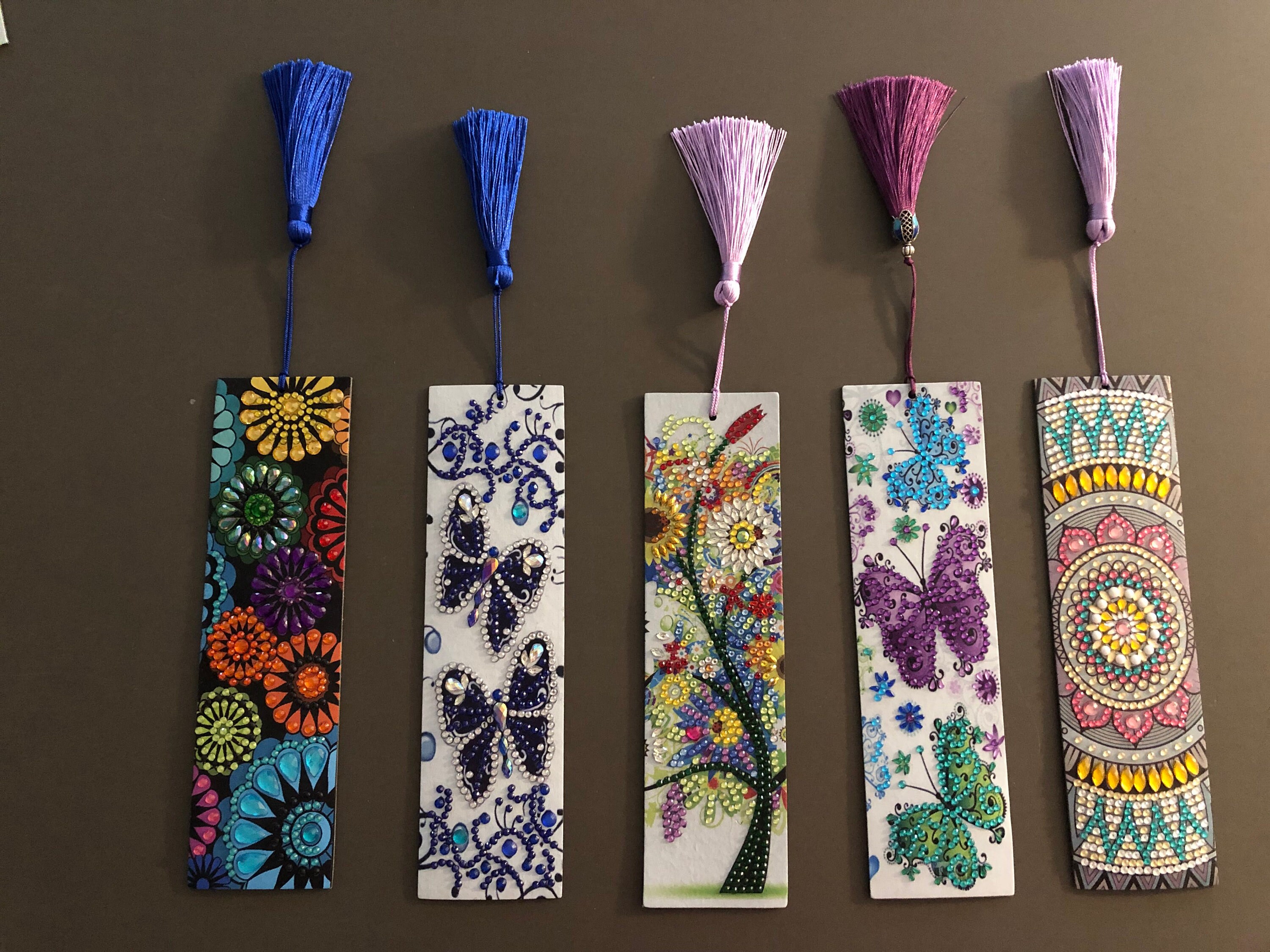 Diamond Painting Bookmarks - Vegan Faux Leather - Etsy