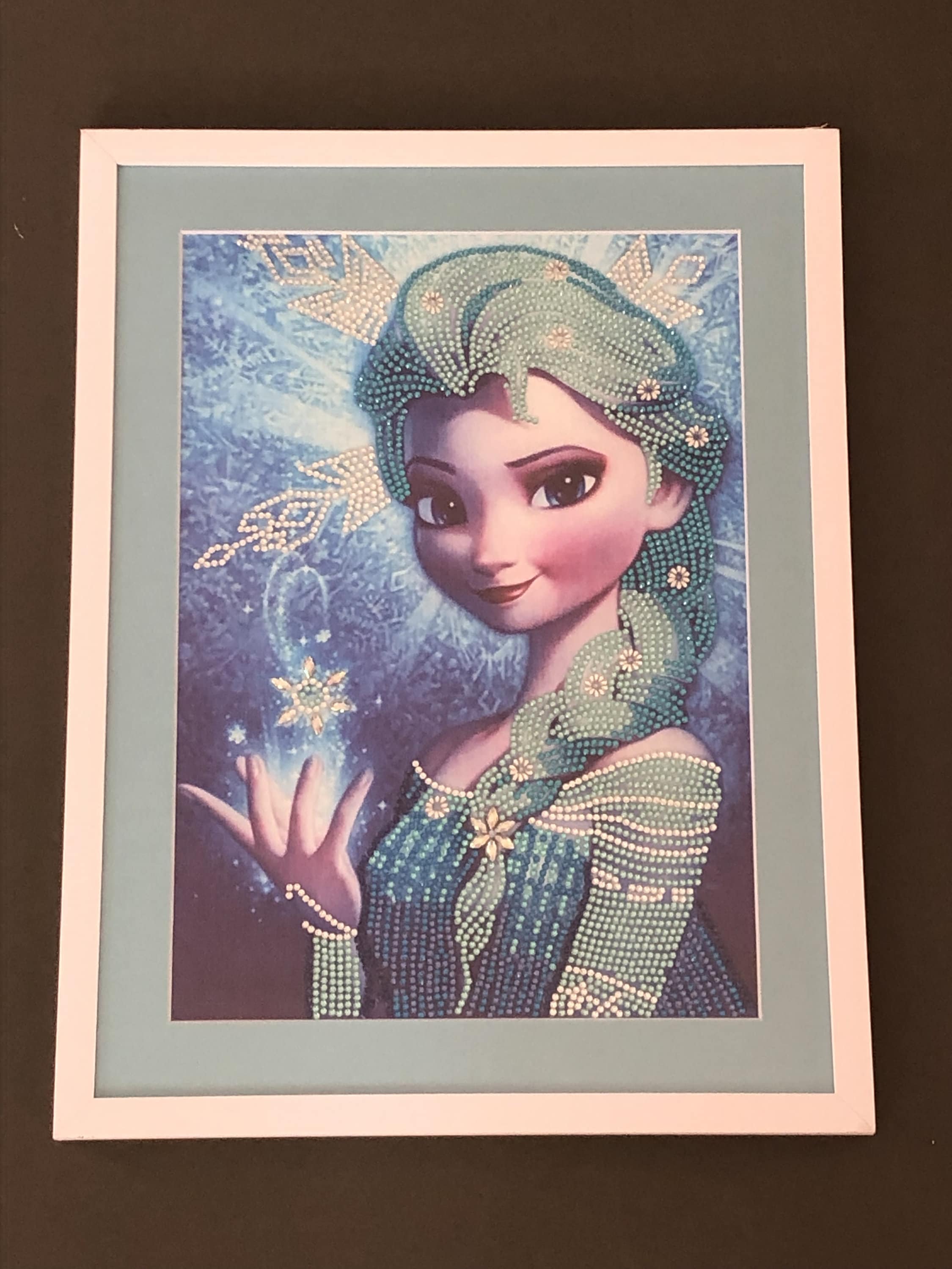 Queen Elsa From Disney's Frozen - Completed Diamond Painting - Etsy