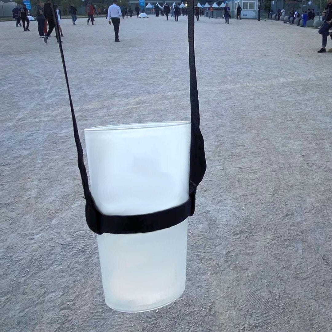 Set of 2 Ecocup Holder Beer Cup Festival Beer Harness Lanyard Sling ...