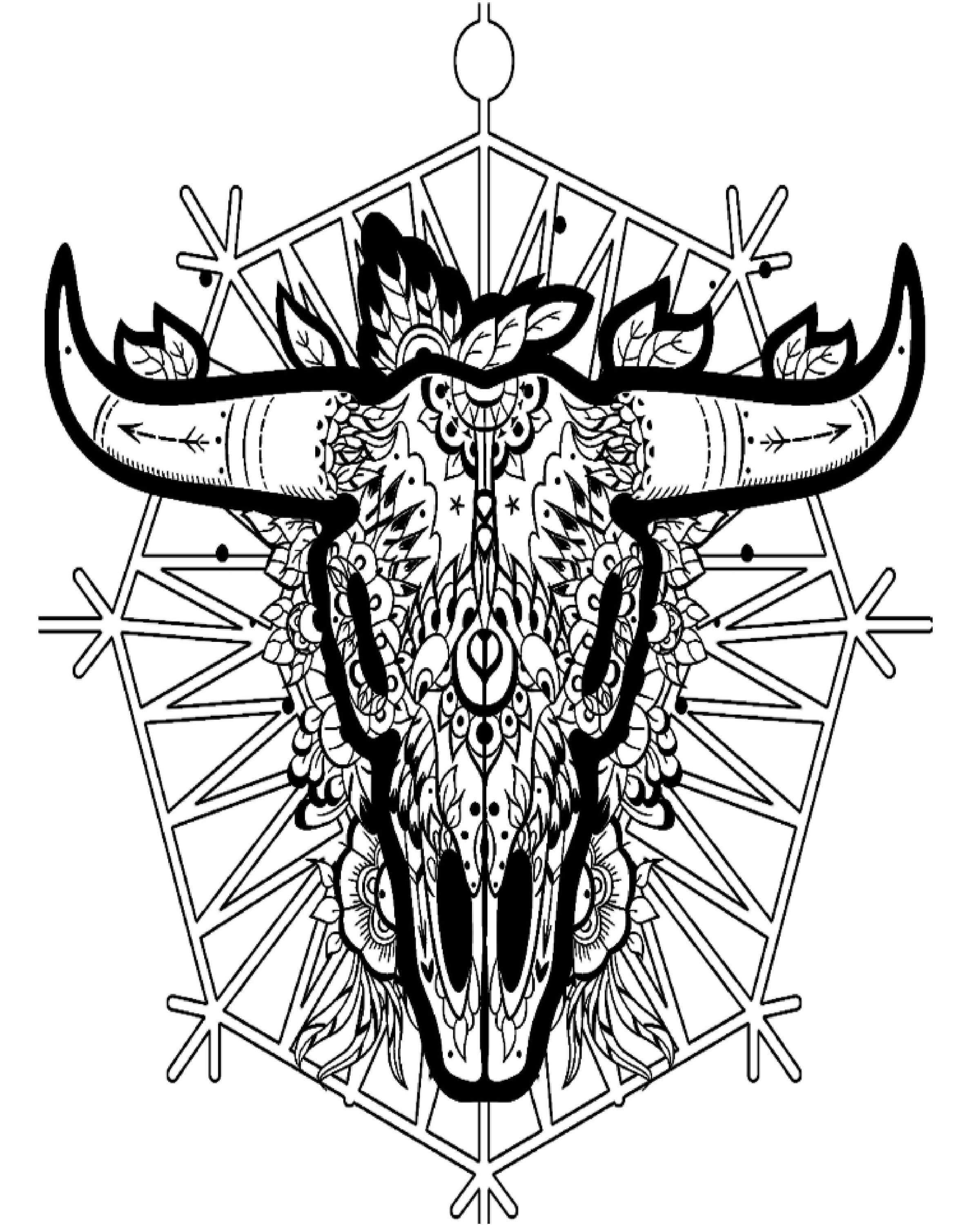 Skull Coloring Pages - Etsy