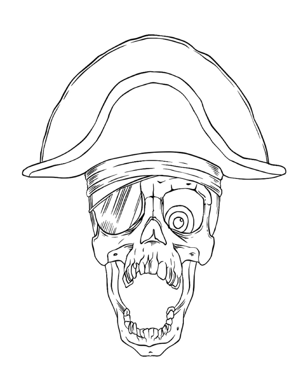 Skull Coloring Pages - Etsy