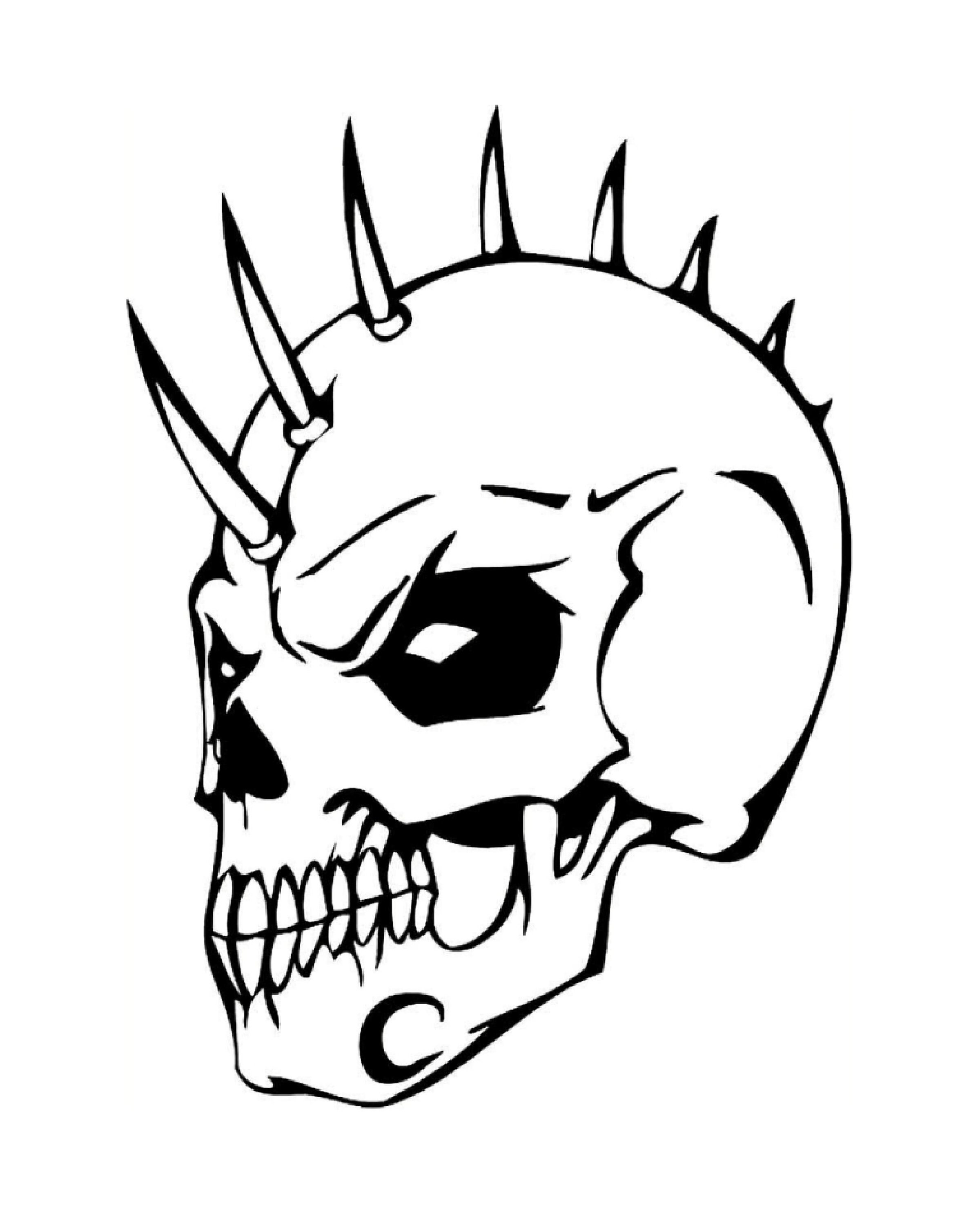 Skull Coloring Pages - Etsy