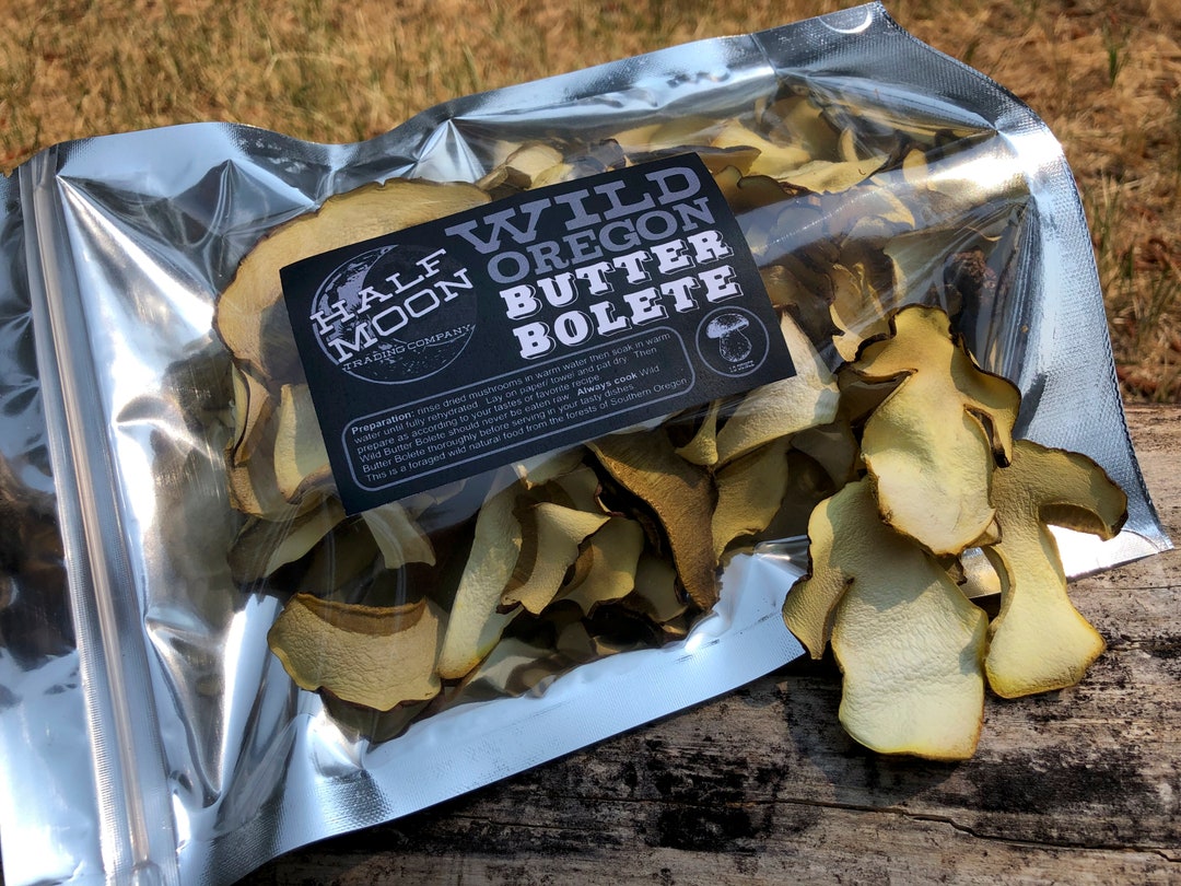 Dried Butter Bolete - 1oz. Butyriboletus Primiregius - Wild Oregon ...