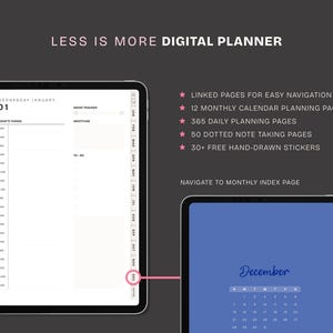 2025 Planner | Less is More Digital Planner, iPad Planning, Daily ...