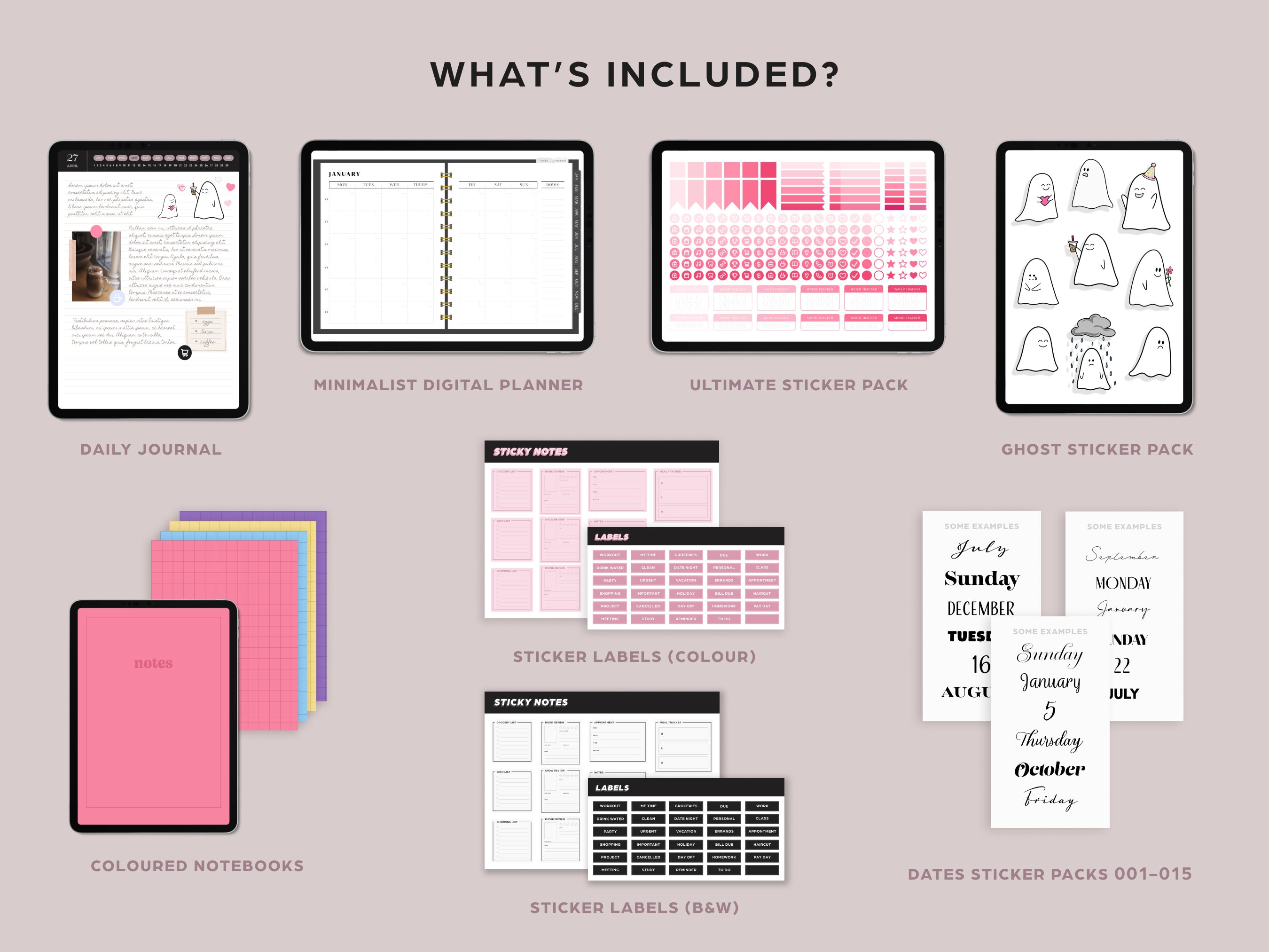 Complete Digital Planning Pack Digital Planning Bundle, Note Taking ...