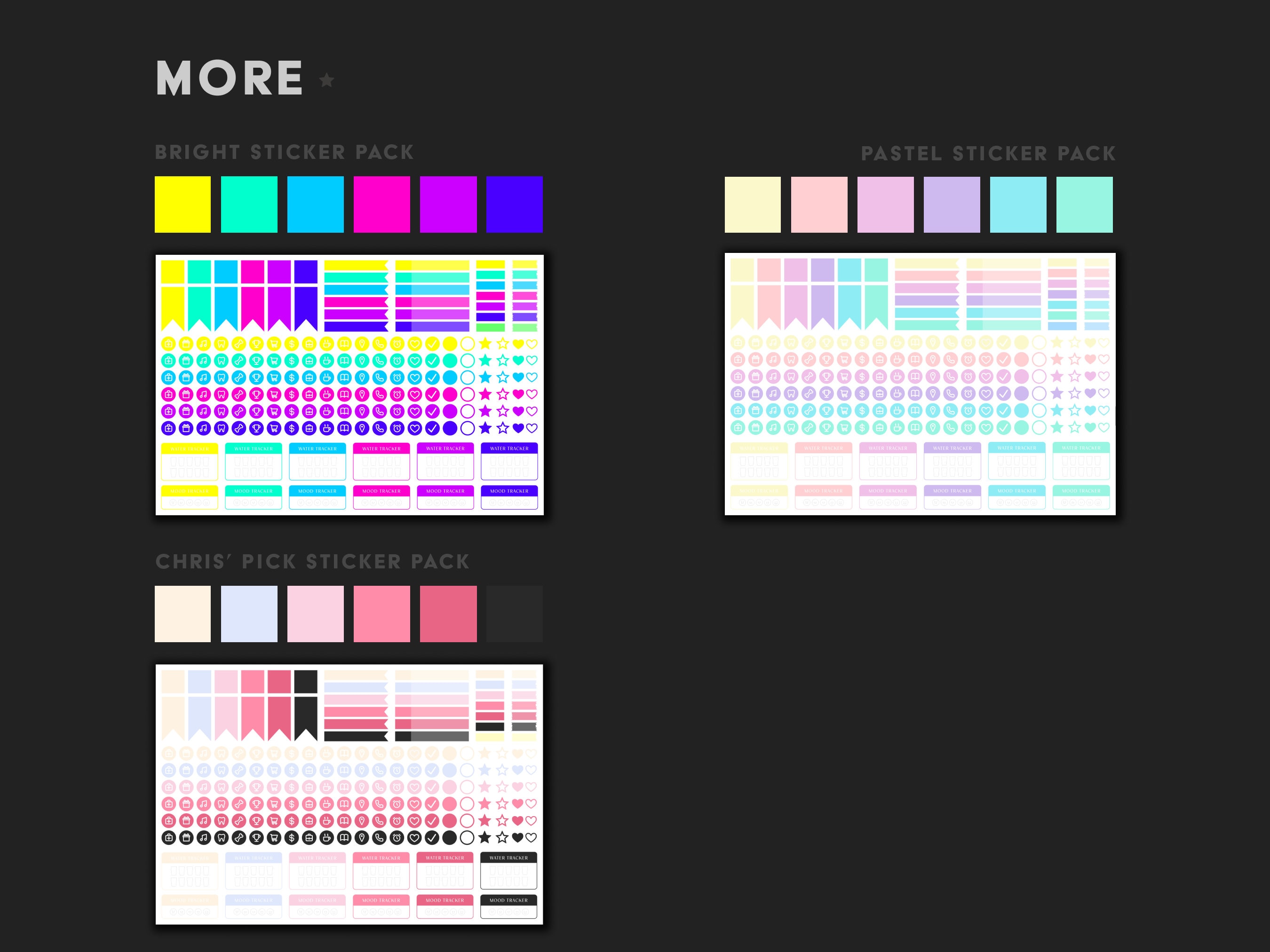 Digital Planner Stickers Bundle Goodnotes Stickers Digital - Etsy