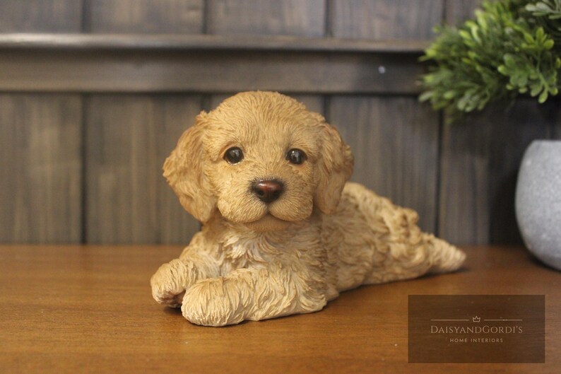 Laying Brown Cockapoo Puppy Ornament - Etsy
