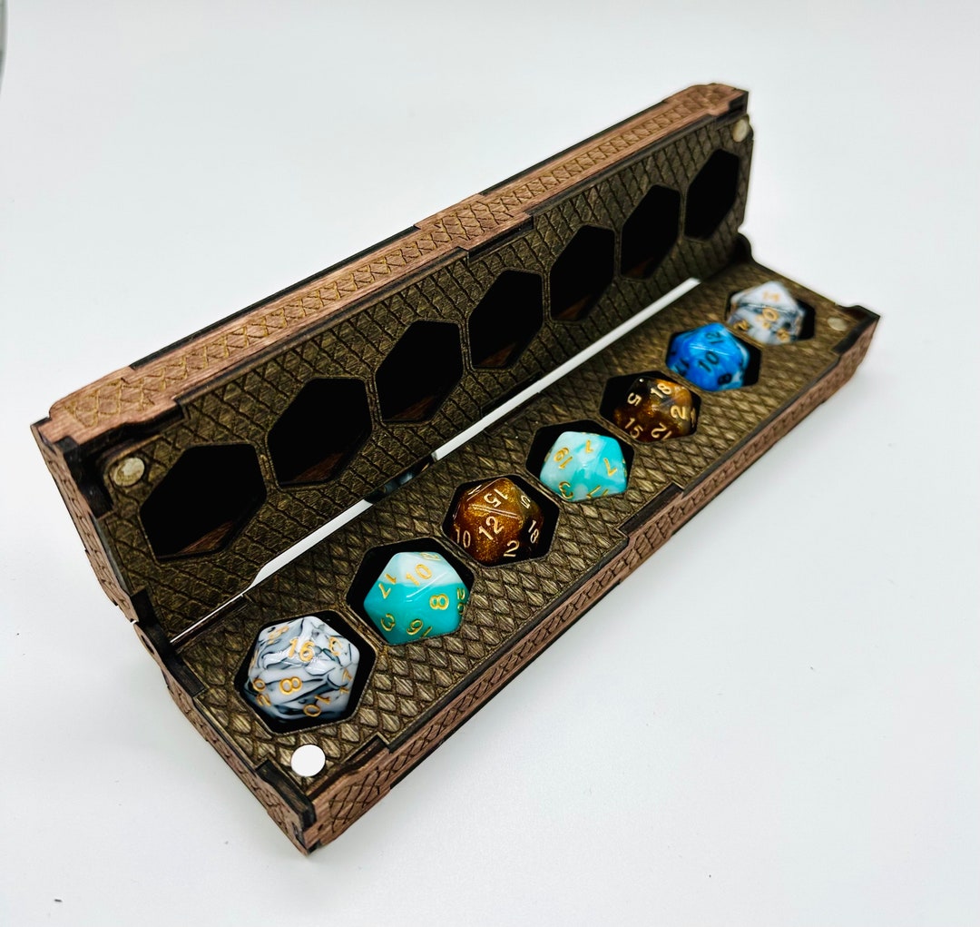 D20 Storage Box for up to 7 Dice - Style 2 (dice Optional) - Etsy