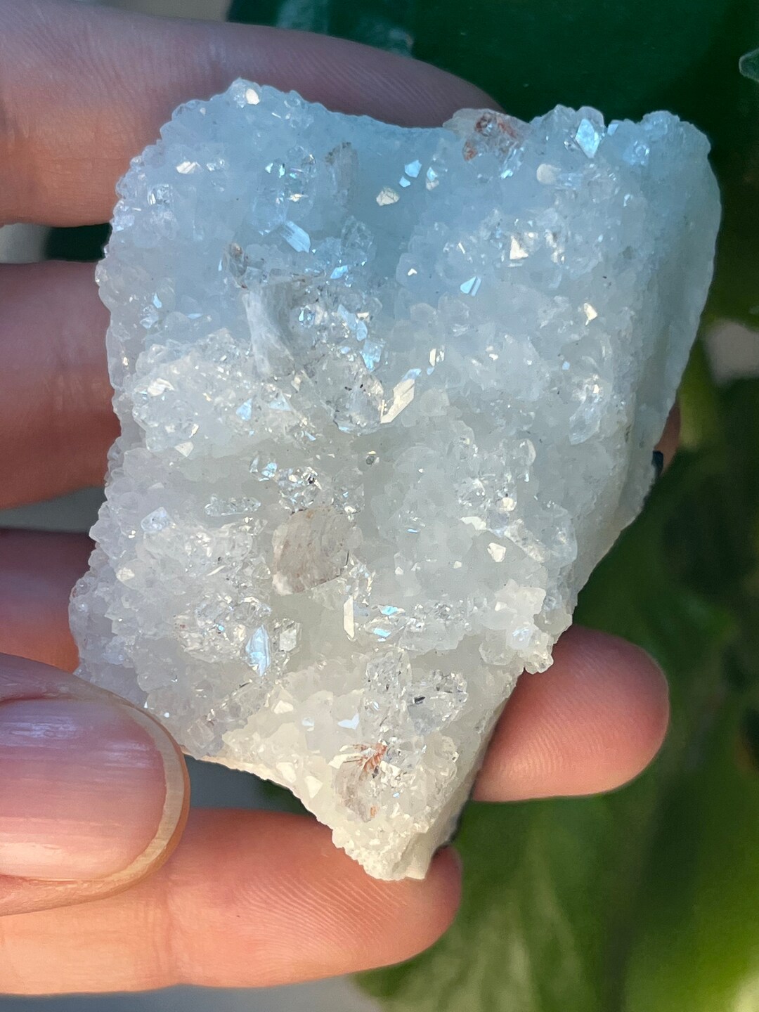 Super Sparkle Apophyllite on Quartz | Multiple Mineral Zeolite Specimen ...