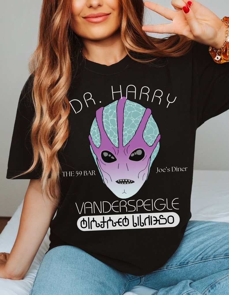 Resident Alien T-shirt, Harry Vanderspeigle, Patience Colorado ...