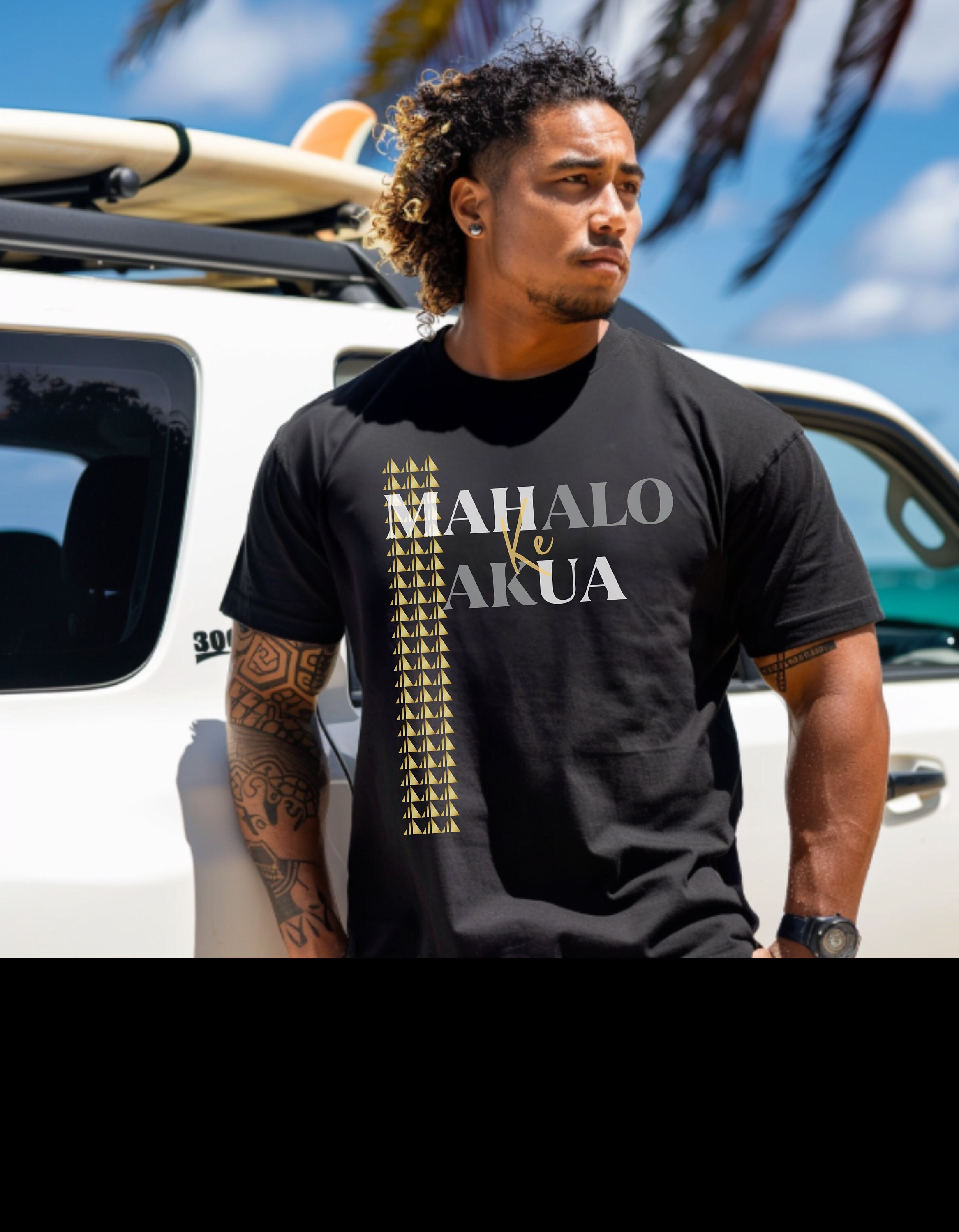 Mahalo Ke Akua T-shirt (unisex Fit), Hawaiian T-shirt, Tribal Shirt ...