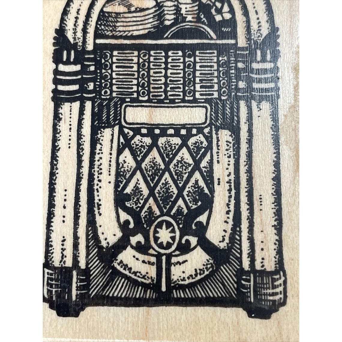 PSX Rubber Stamp Vintage Jukebox Rare F-1284 Rock and Roll 50'S Sockhop ...