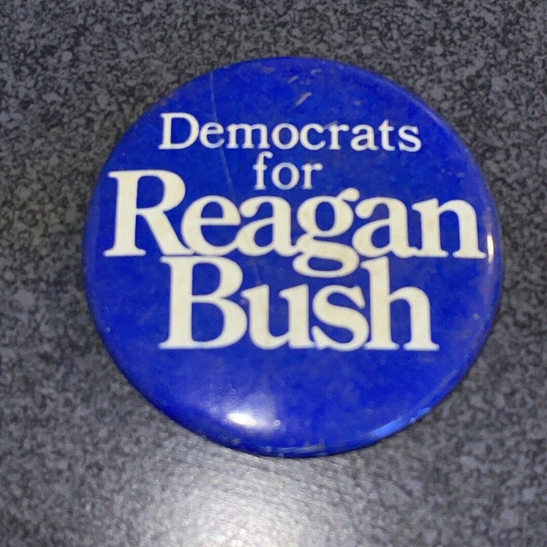 1980 President Ronald Reagan 2.5 Button Another Democrat for Reagan ...