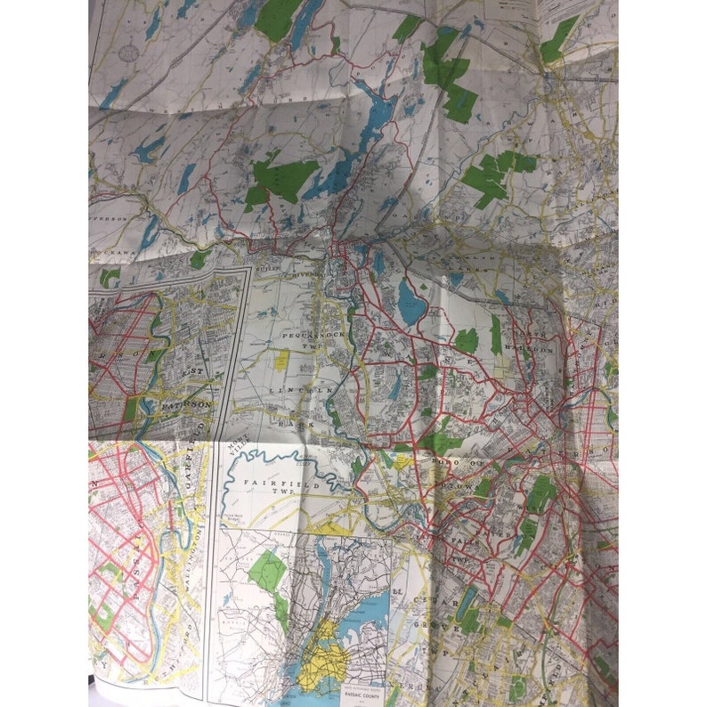 1969 Map George W Mason Street and Road Map Highway Vintage - Etsy