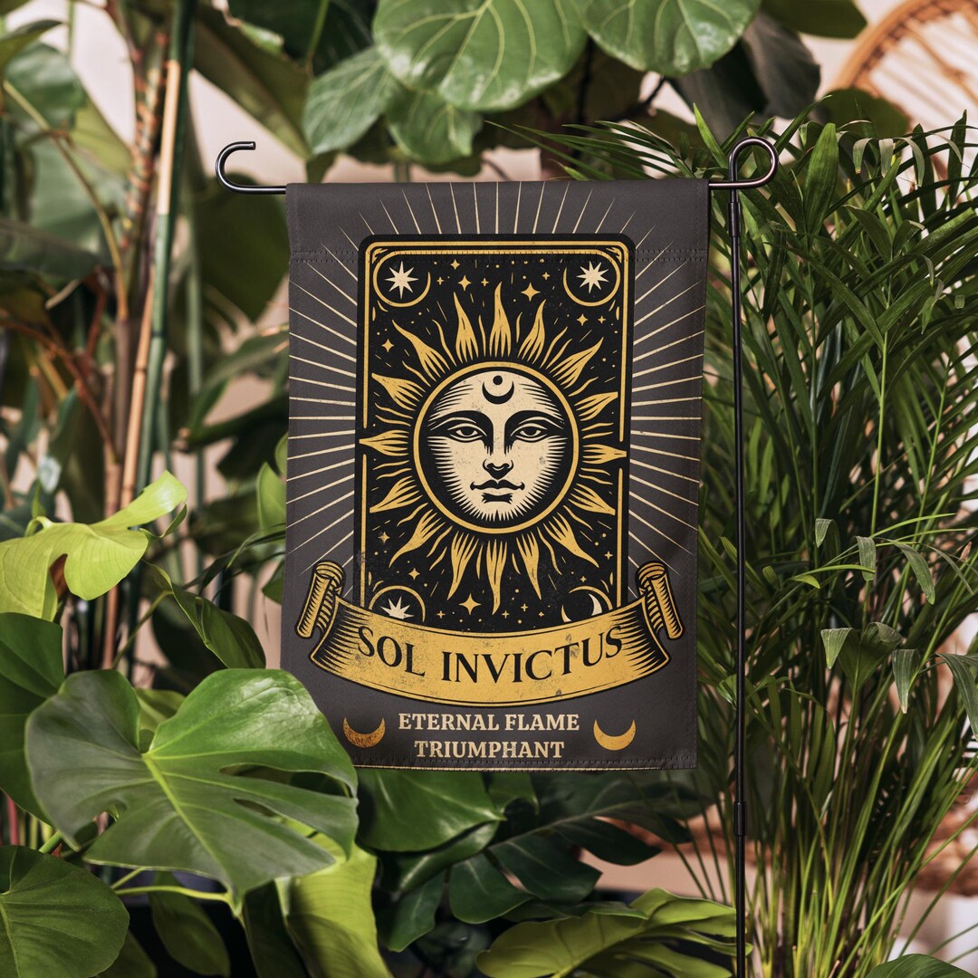 Sol Invictus Sun God Success Garden Flag Free Ship Blessings Witch Made ...