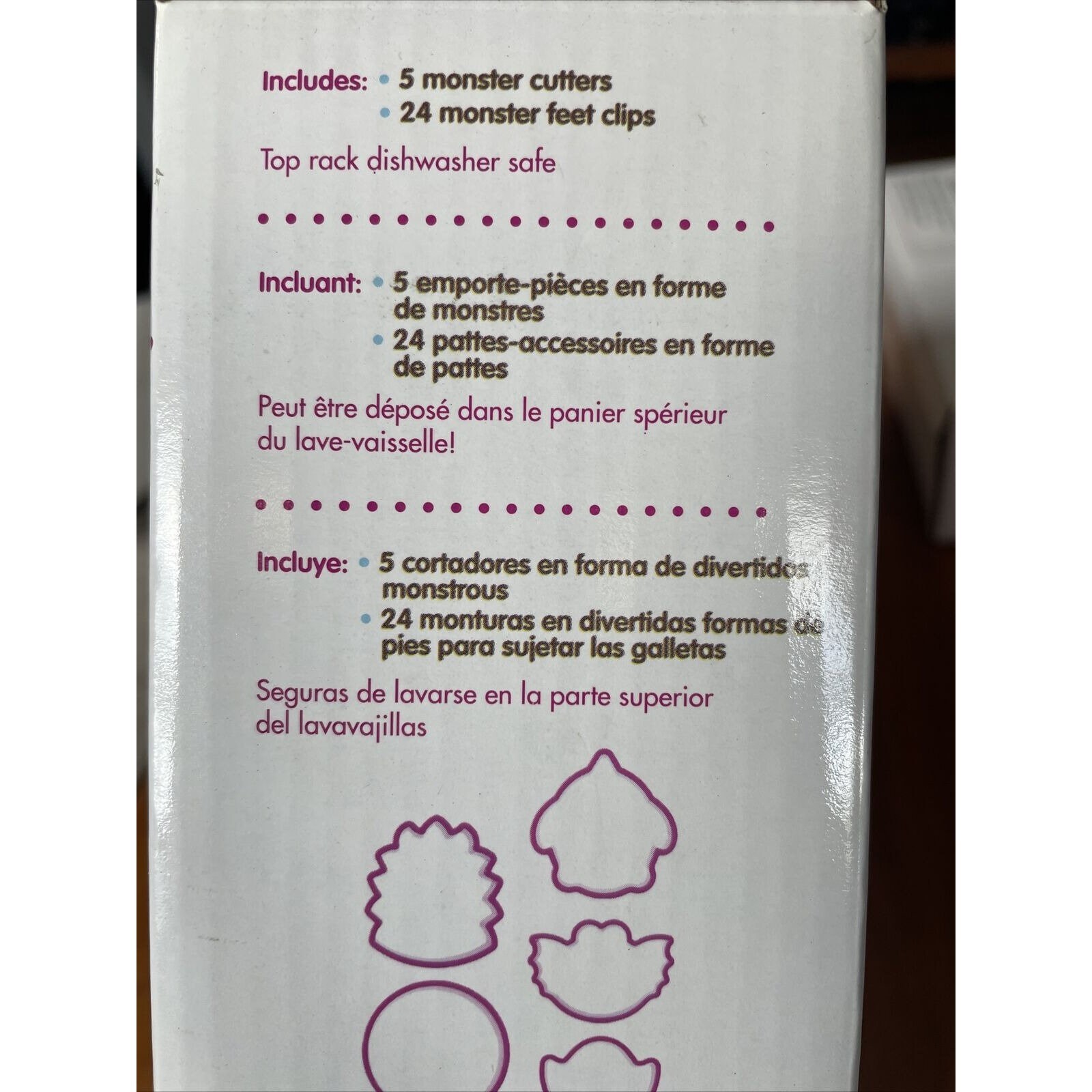 Bakelicious Monster Cookie Cutter and Feet Set, Multicolored 29 Piece ...