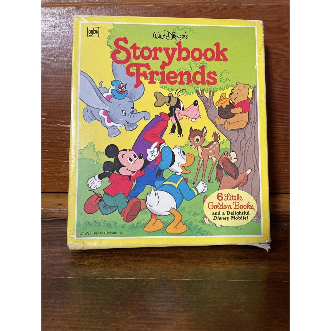 Rare Disney Storybook Friends 6 Little Golden Books Mobile New Set - Etsy