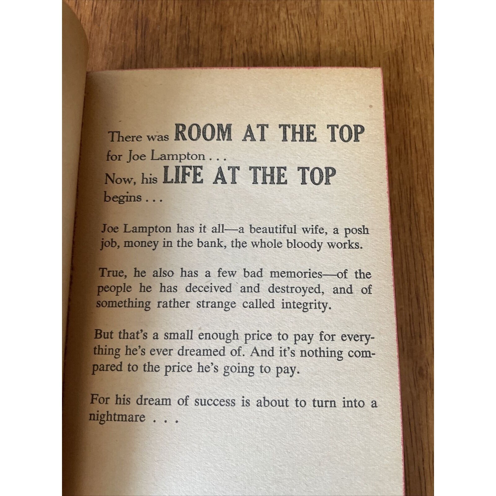 Life at the Top Vintage 1964 Paperback Book John Braine - Etsy