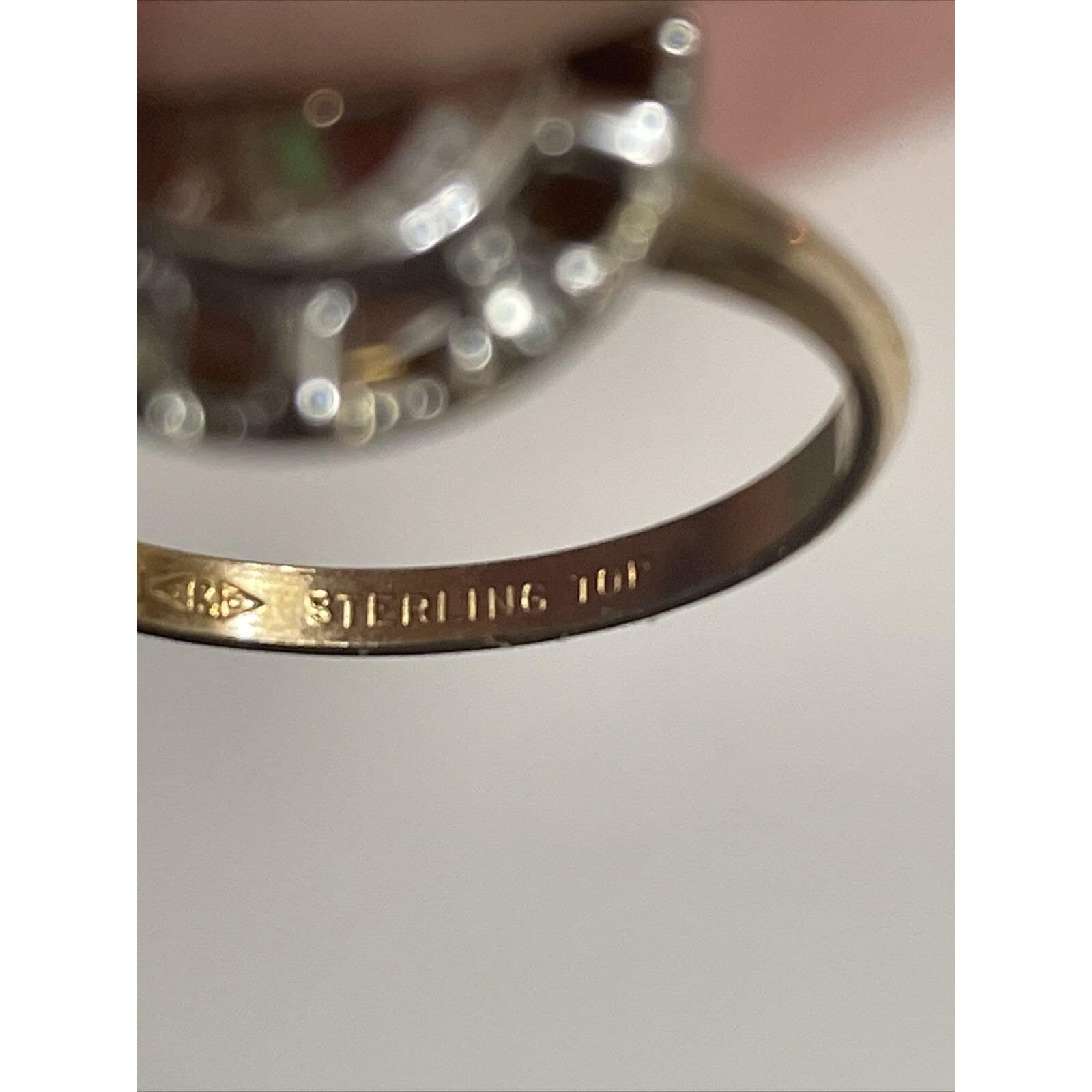 Round Silver Face Daughters of Rebekah IOOF Odd Fellows 10k GF Ring ...