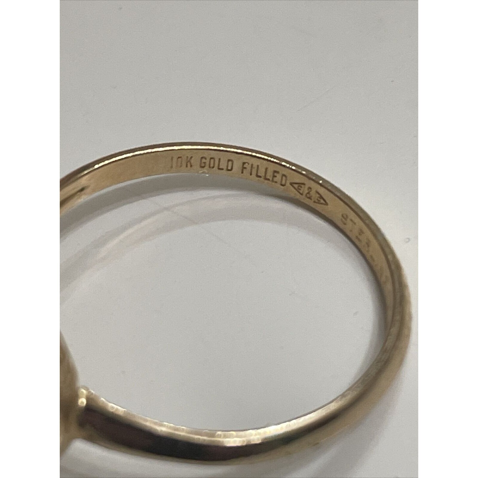 Round Silver Face Daughters of Rebekah IOOF Odd Fellows 10k GF Ring ...