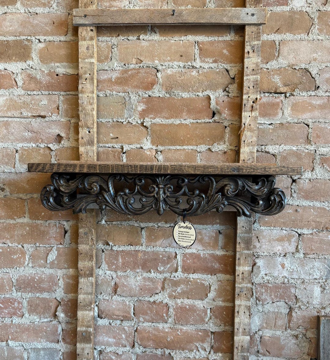 Ornate Carved and Stained Shelf - Etsy