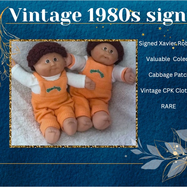 Xavier Roberts Signed Cabbage Patch Dolls - Etsy