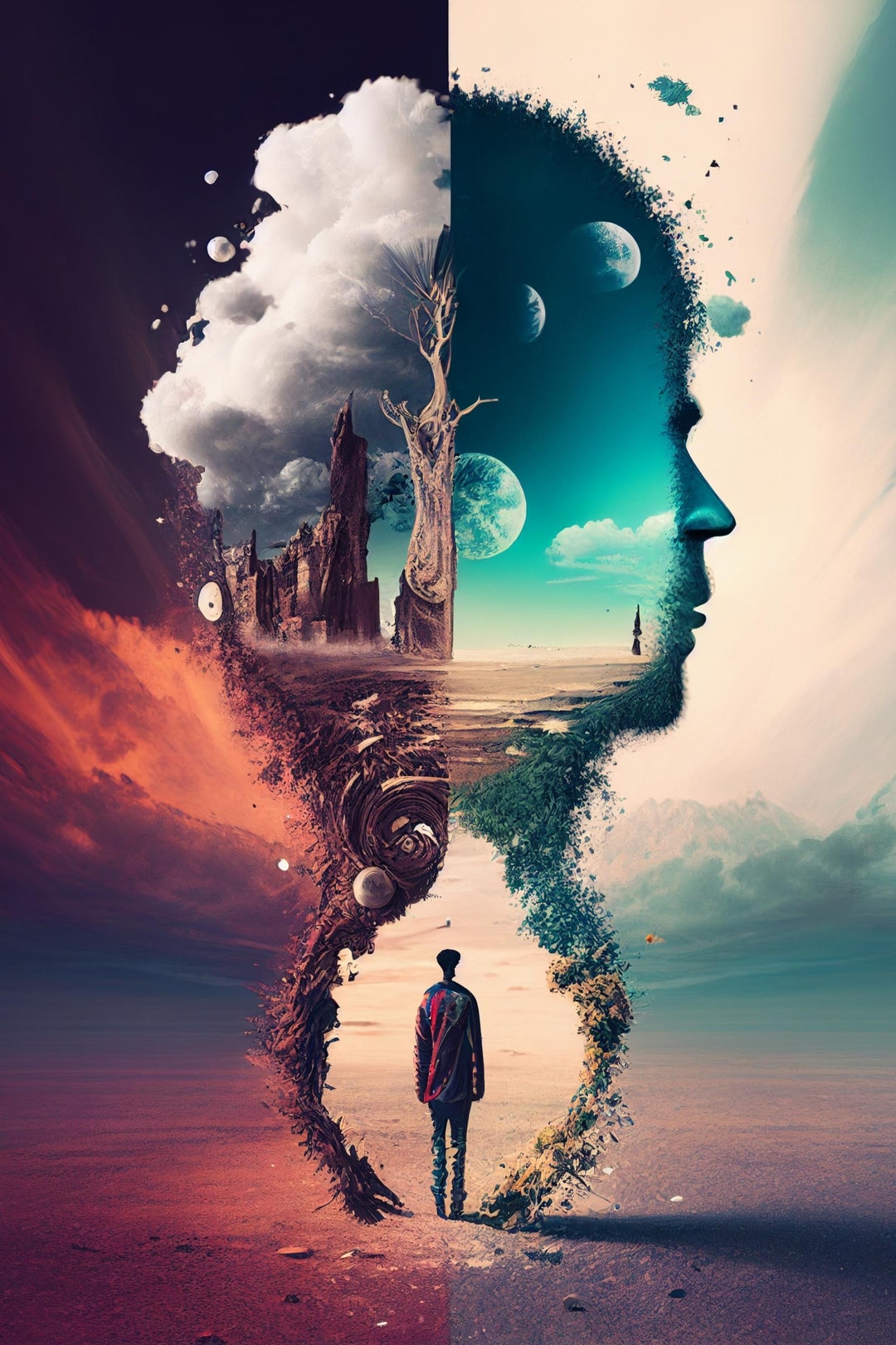 Surreal Wall Art, Surreal Image, Printable, Surreal Art, Wall Art ...