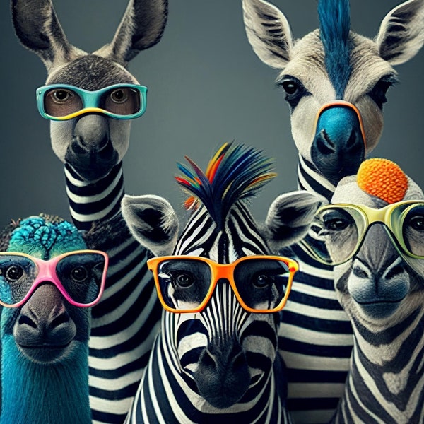 Funny Animal Prints - Etsy