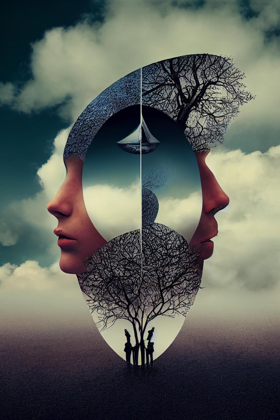 Surreal Wall Art, Surreal Image, Printable, Surreal Art, Wall Art ...