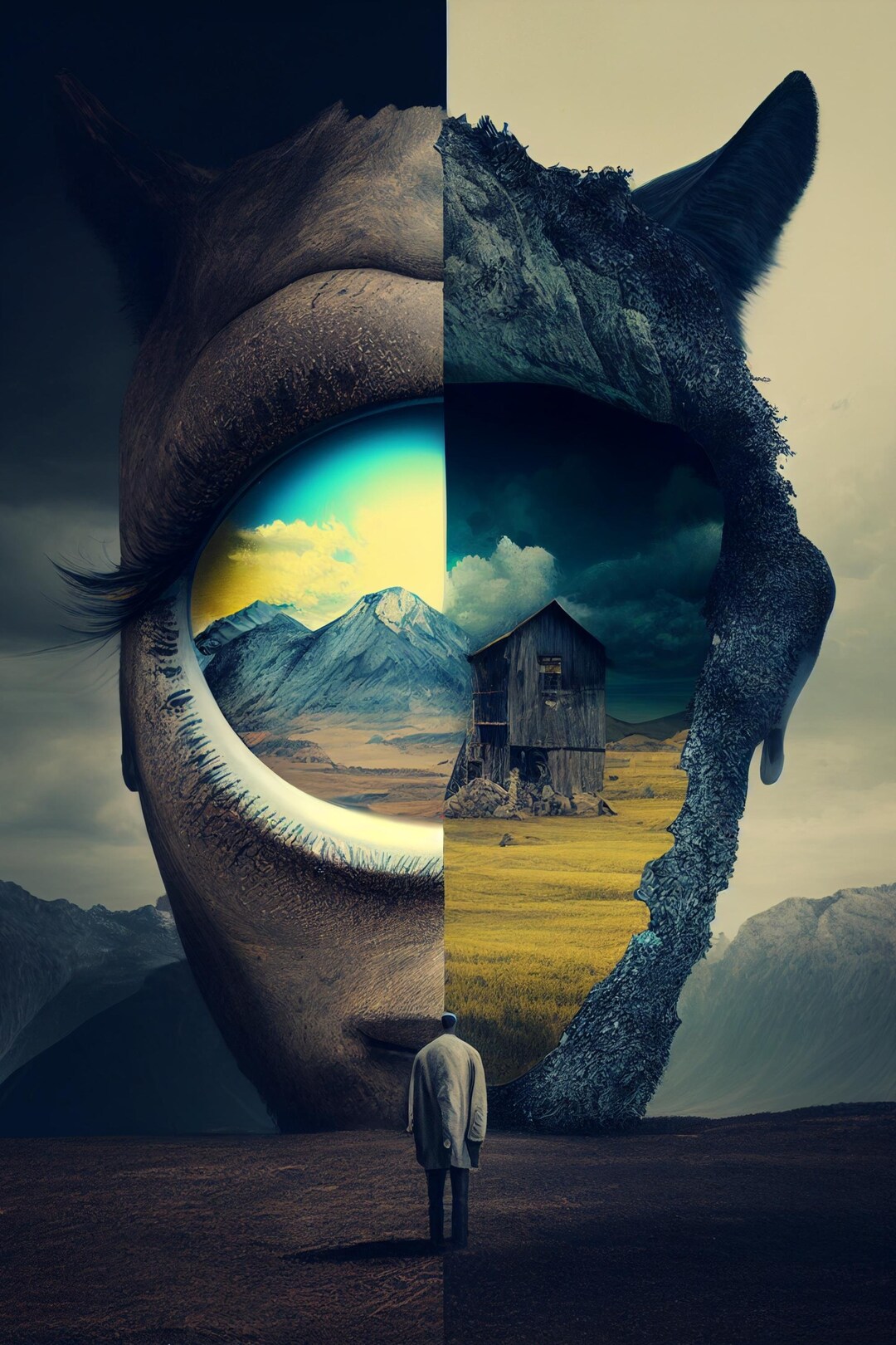 Surreal Wall Art, Surreal Image, Printable, Surreal Art, Wall Art ...