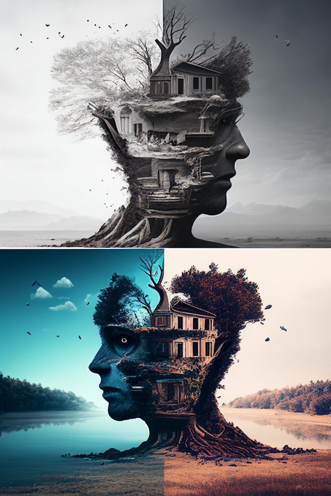 Surreal Wall Art, Surreal Image, Printable, Surreal Art, Wall Art ...