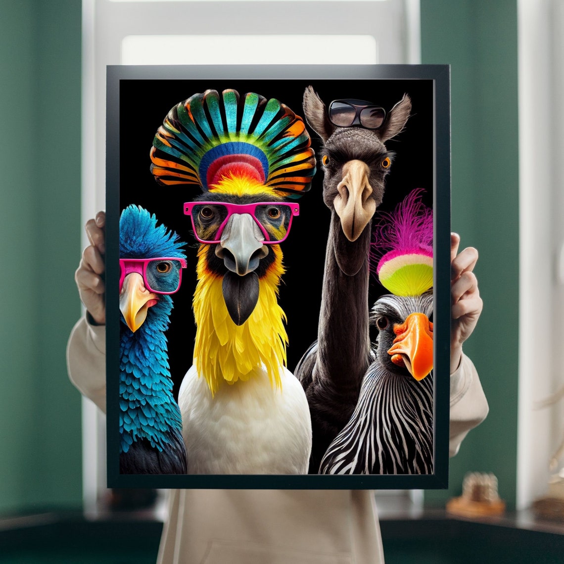 Funny Animals, Animal Prints, Animal With Glasses, Animal Art ...