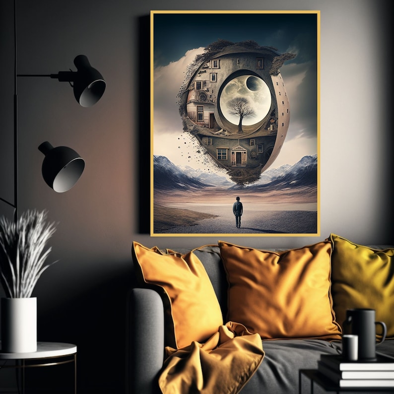 Surreal Wall Art, Surreal Image, Printable, Surreal Art, Wall Art ...