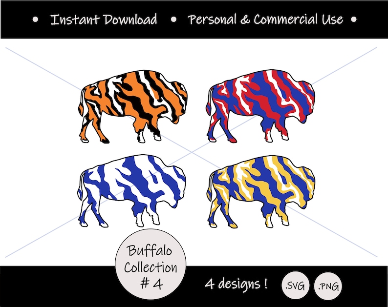 Sport Colors Buffalo Shape, Buffalo Sports Teams Colors, Digital File ...