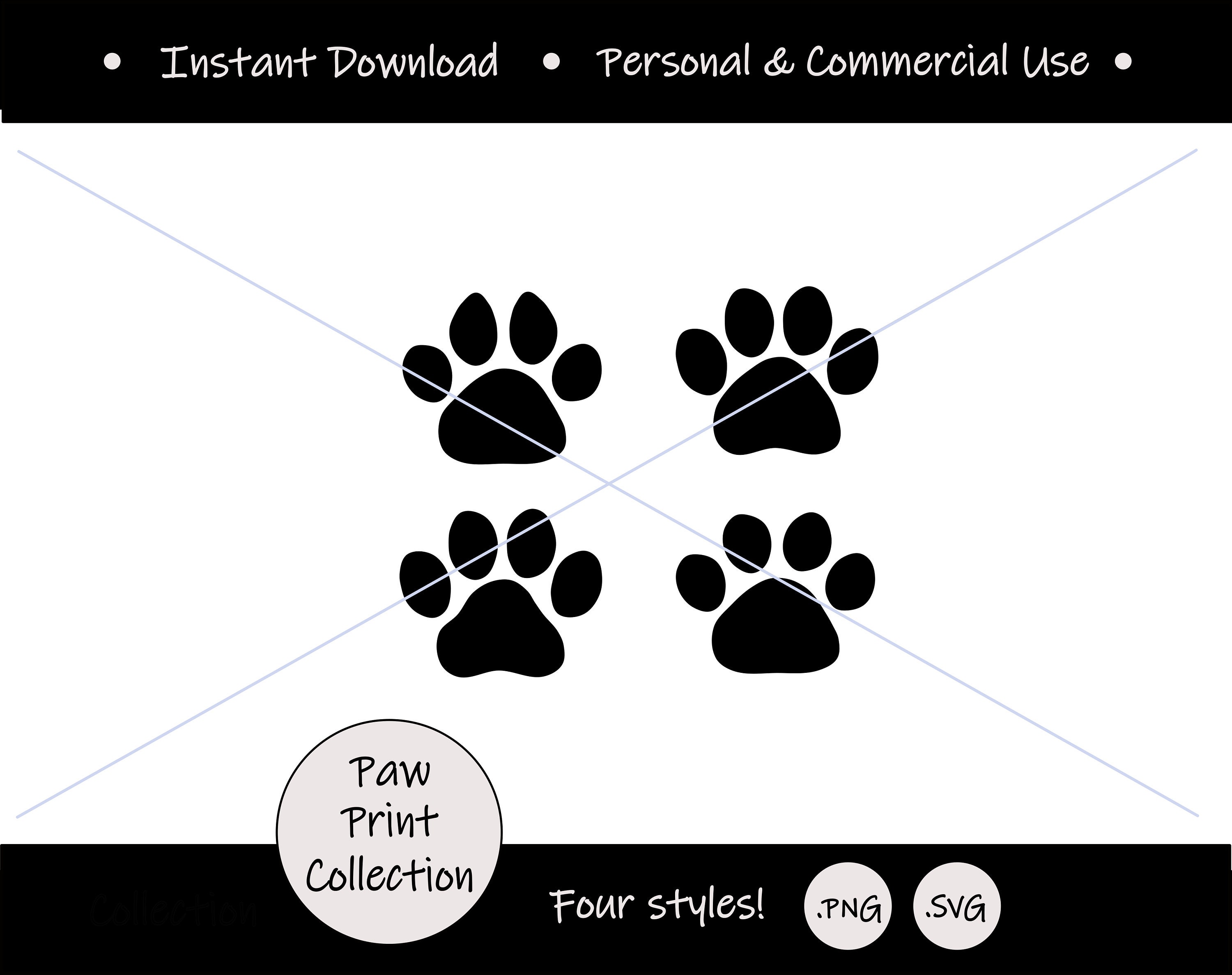 Paw Print PNG With Transparent Background; Cat Paw Print Clipart; Dog ...