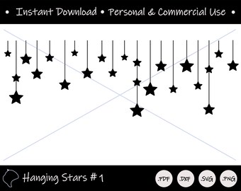 Hanging Stars Png - Etsy