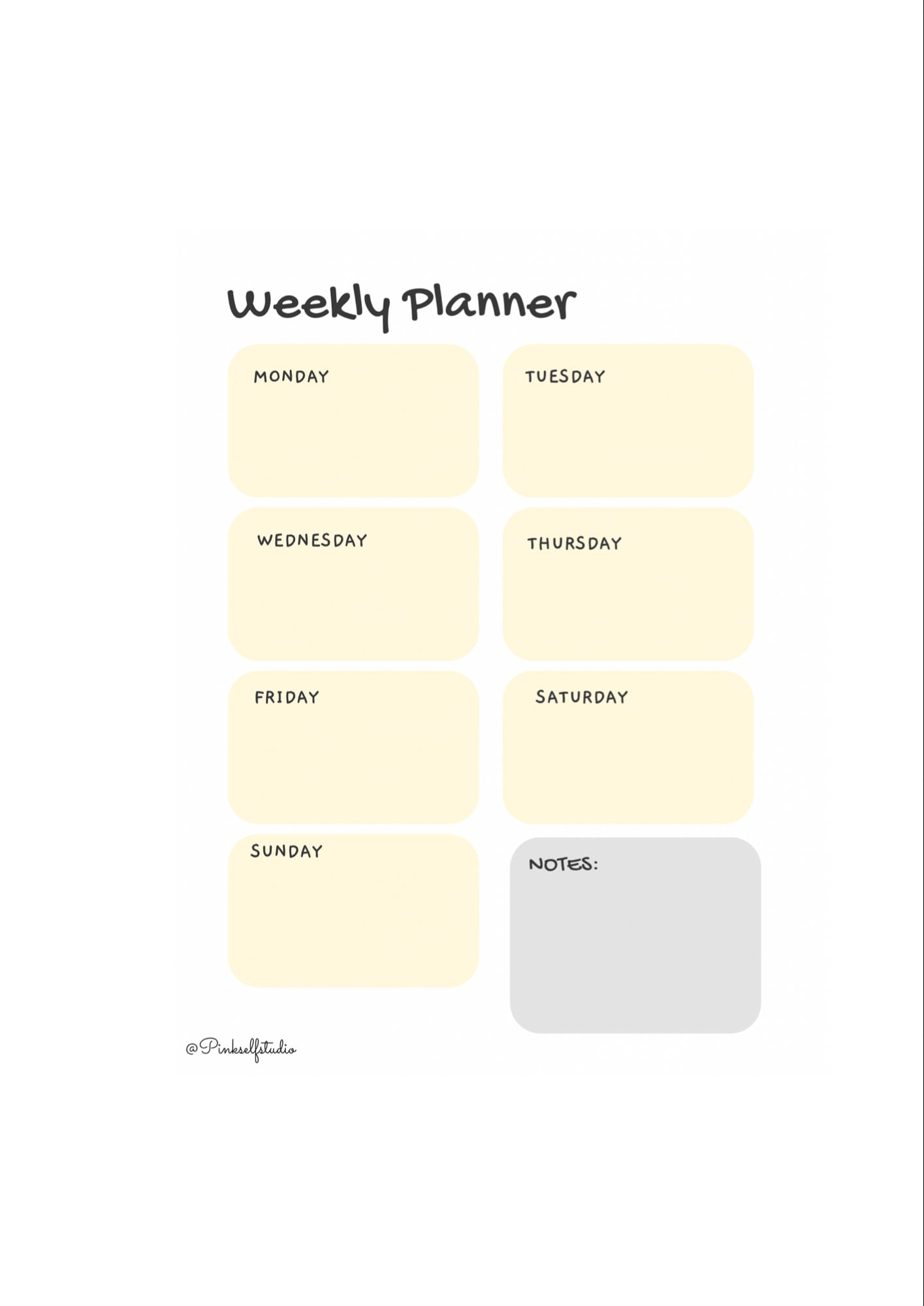 Printable Weekly Planner/ Instant Download/u. S Letter/a5/a4/planner ...