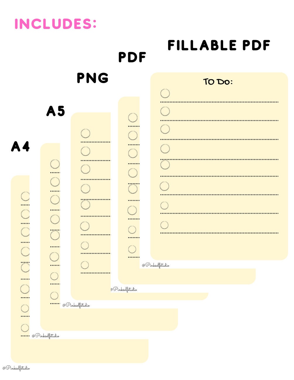 Printable to Do List/ Digital Download/ Printable PDF/ A4/a5/letter - Etsy
