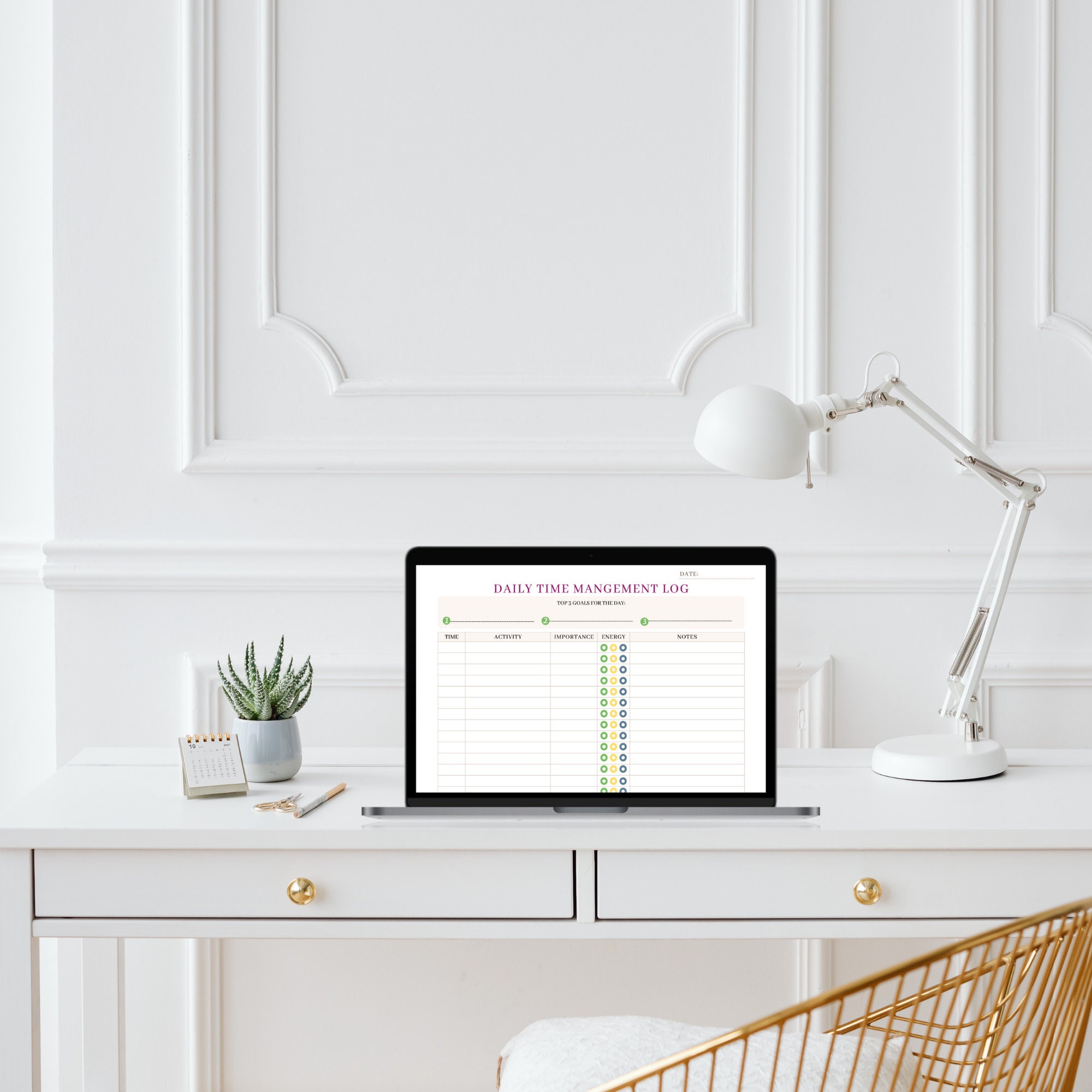 Time Management Work Log Time Blocking Action Plan Smart Goals - Etsy