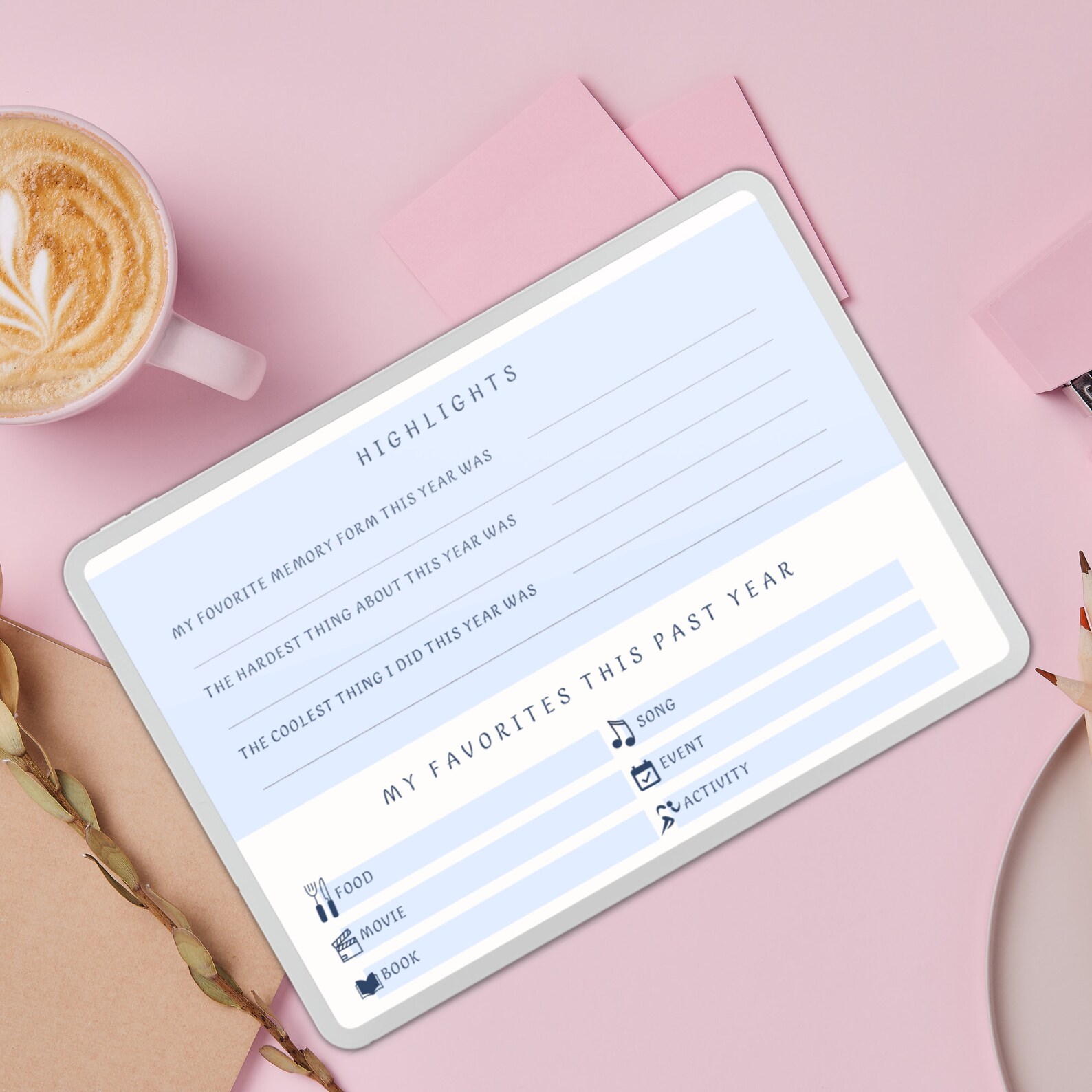 Yearly Review Year in Review End of Year Reflection 2023 Resolutions - Etsy