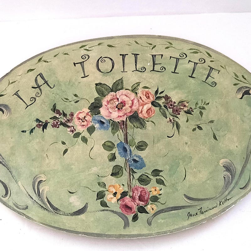 French Toilette Sign - Etsy