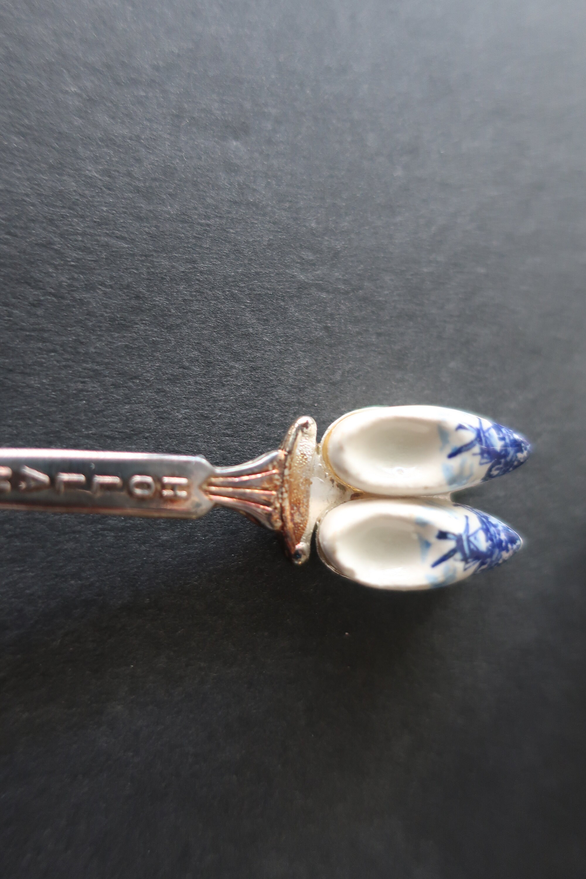 Vintage 1970s Dutch Clogs Pako Rhenen BV Silver Tea Caddy Spoon Sugar ...