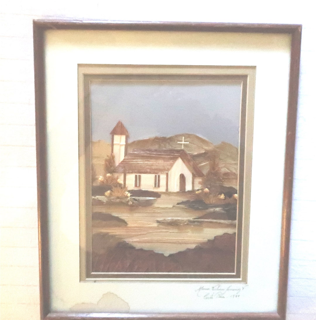 Vintage Costa Rica Mixed Media Art, Signed Original (1988) - Etsy