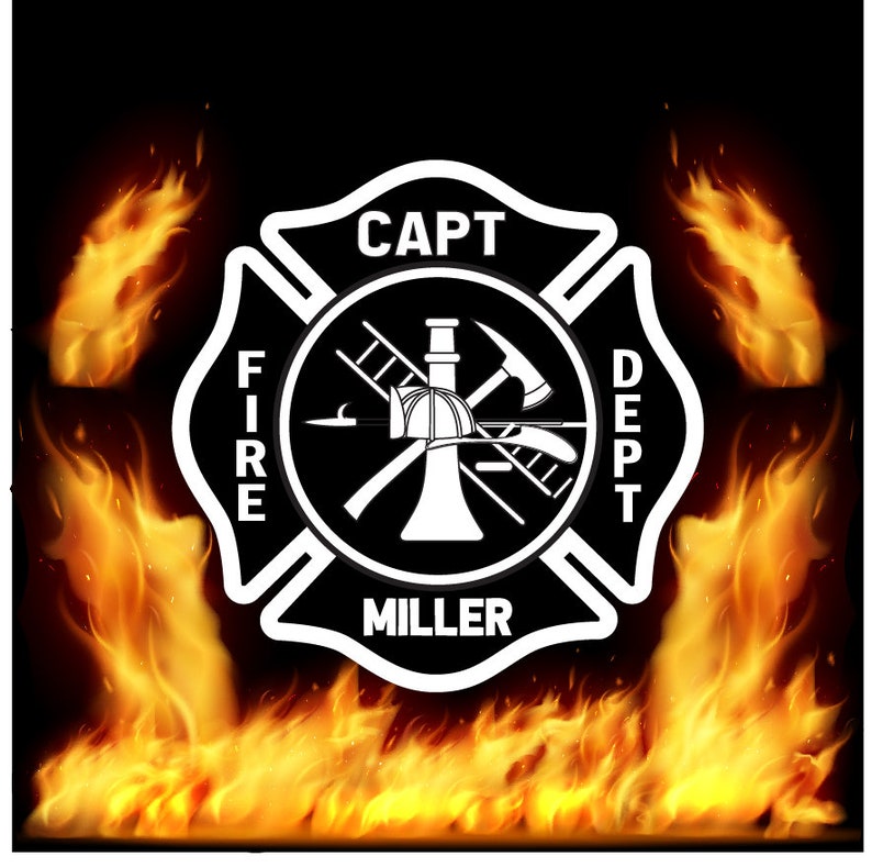 Capt Fire Dept Mille | Svg-png-jpg Printable Graphic | Instant Download ...