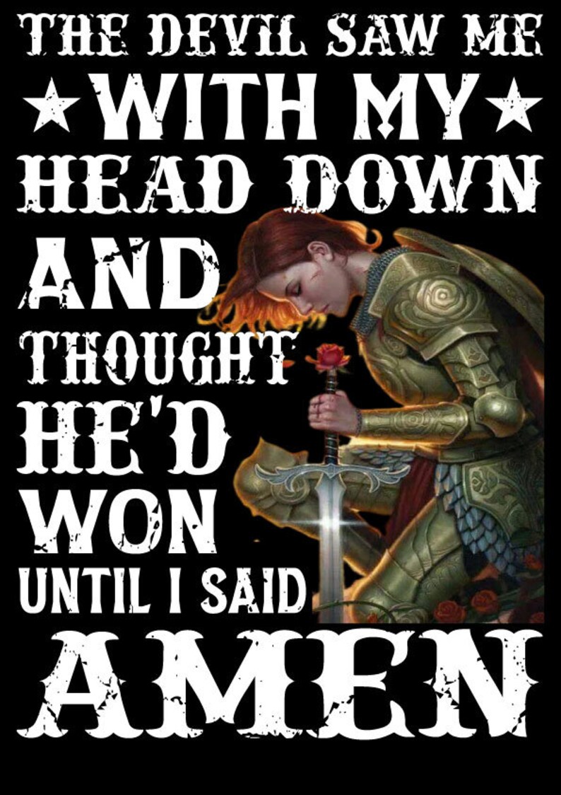 The Devil Saw Me With My Head Down Svg-eps-png-jpg Printable Graphic ...