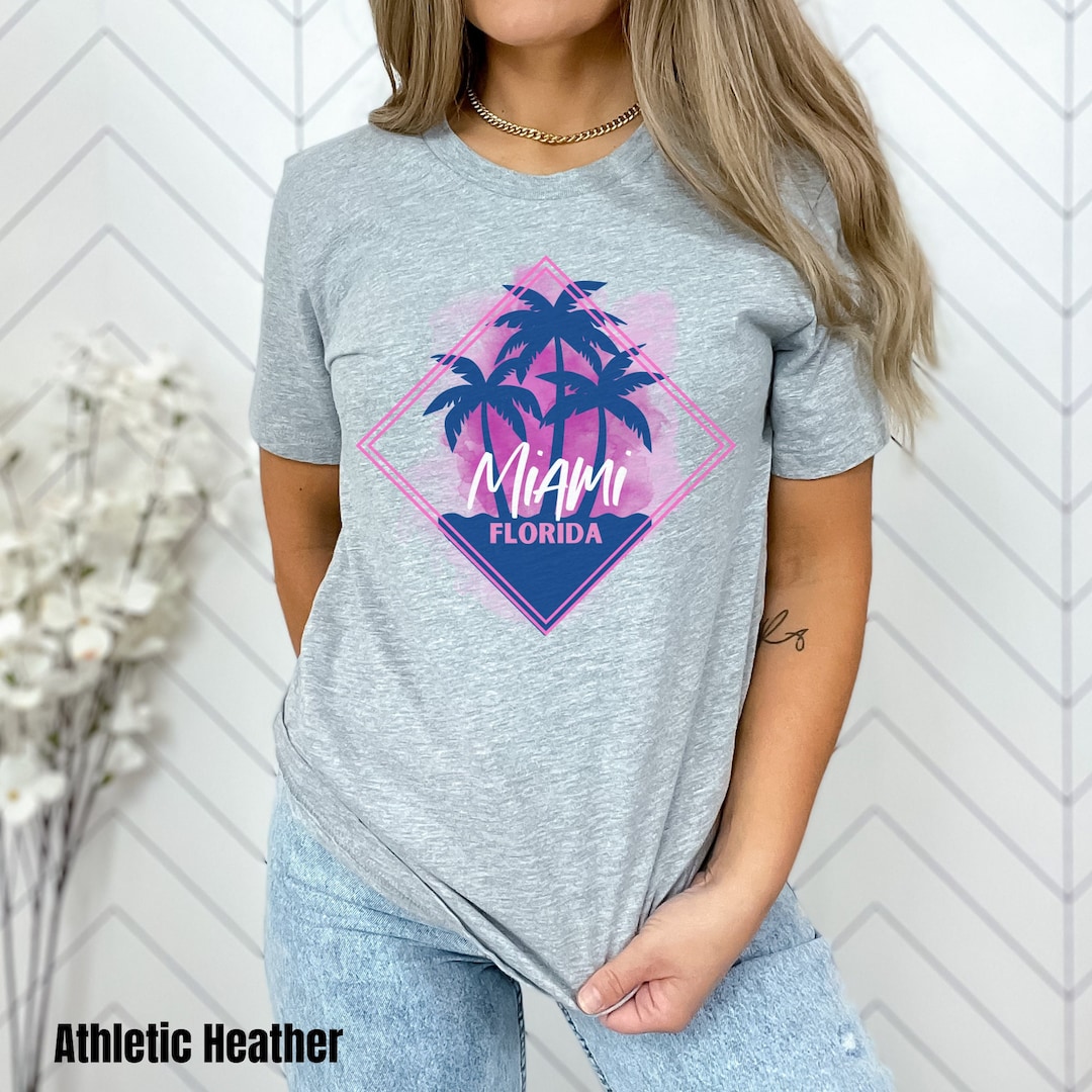 Miami Florida T-shirt, Florida Native, Travel Shirt, Beach Tee, Florida ...