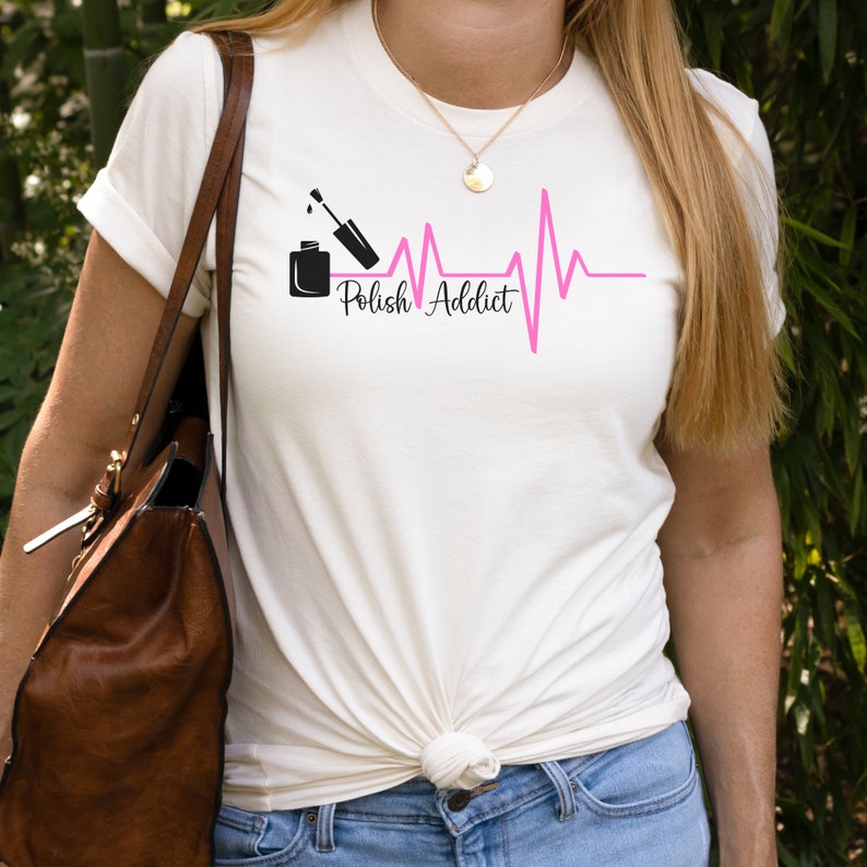 Nail Polish Addict Shirt, Nail Polish Lover Shirt, Nail Tech Tshirt ...