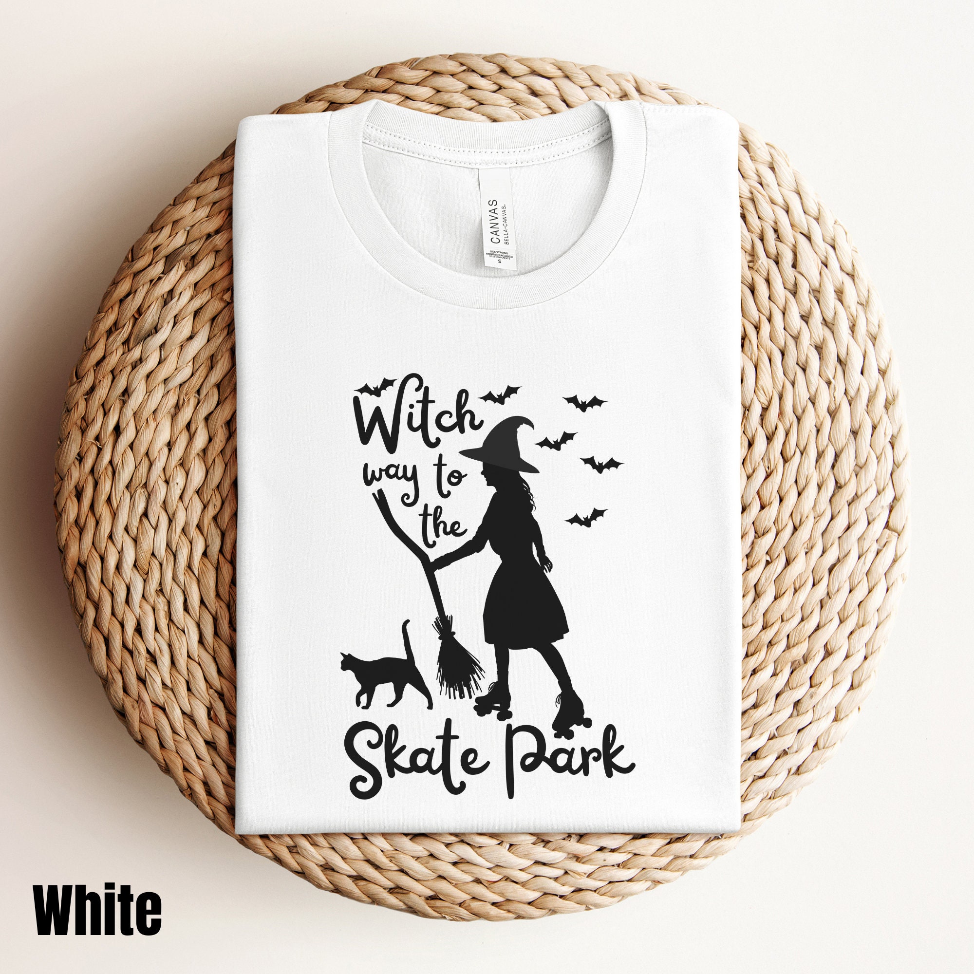 Witch Way to the Skate Park Shirt Witch Tee Halloween Skate - Etsy