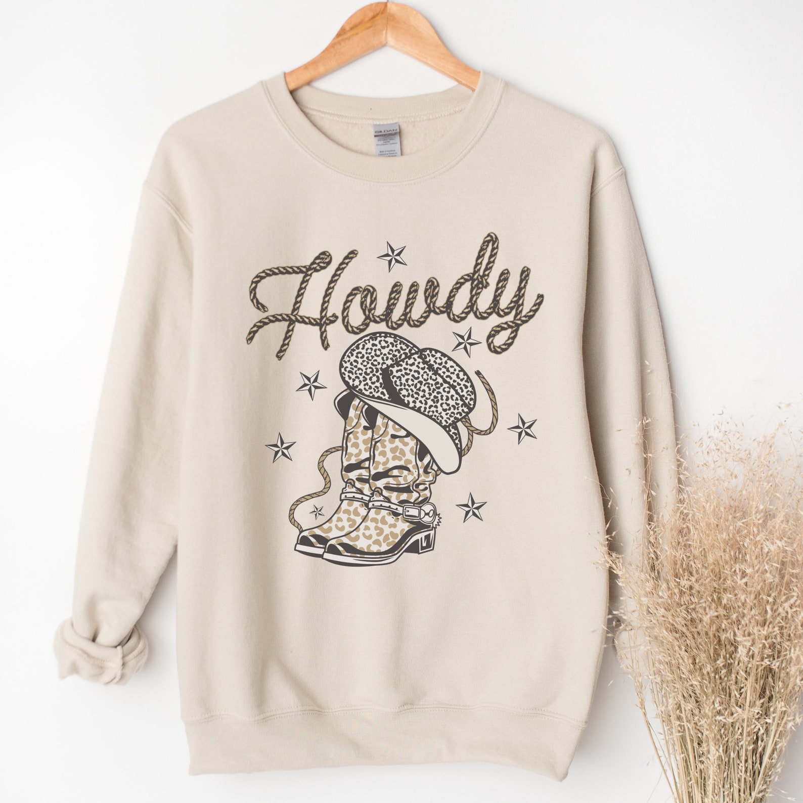 Howdy Cowgirl Boots Sweatshirt, Gifts for Cowgirls, Cowboy Boots ...