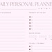 The Best One Page Printable Daily Planner - Etsy